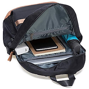 KAUKKO Stylish Oxford Fabric Backpack Travel Rucksack lightweight Hiking Bag Satchel(K1005-2-BLACK)