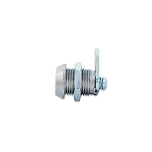 FJM Security 2200AL-KA Miniature Tubular Cam Lock with 1/2" Cylinder and Chrome Finish, Keyed Alike