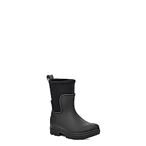 UGG Unisex-Child Droplet Mid Boot, Black, 2 Little Kid