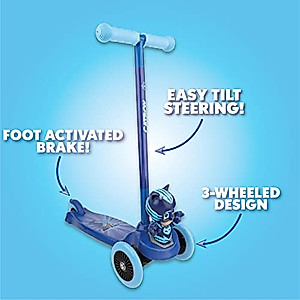 Self Balancing Scooter - Toddler & Kids Scooter, 3 Wheel Platform, Foot Activated Brake, 75 lbs Weight Limit, for Ages 3 and Up