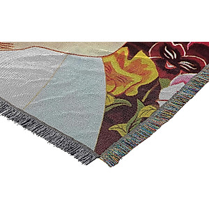 Disney Alice in Wonderland, "Alice in the Garden" Woven Tapestry Throw Blanket, 48" x 60"