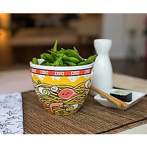 Toynk Sunken Noodles Japanese Dinnerware Set | 16-Ounce Ramen Bowl and Chopsticks