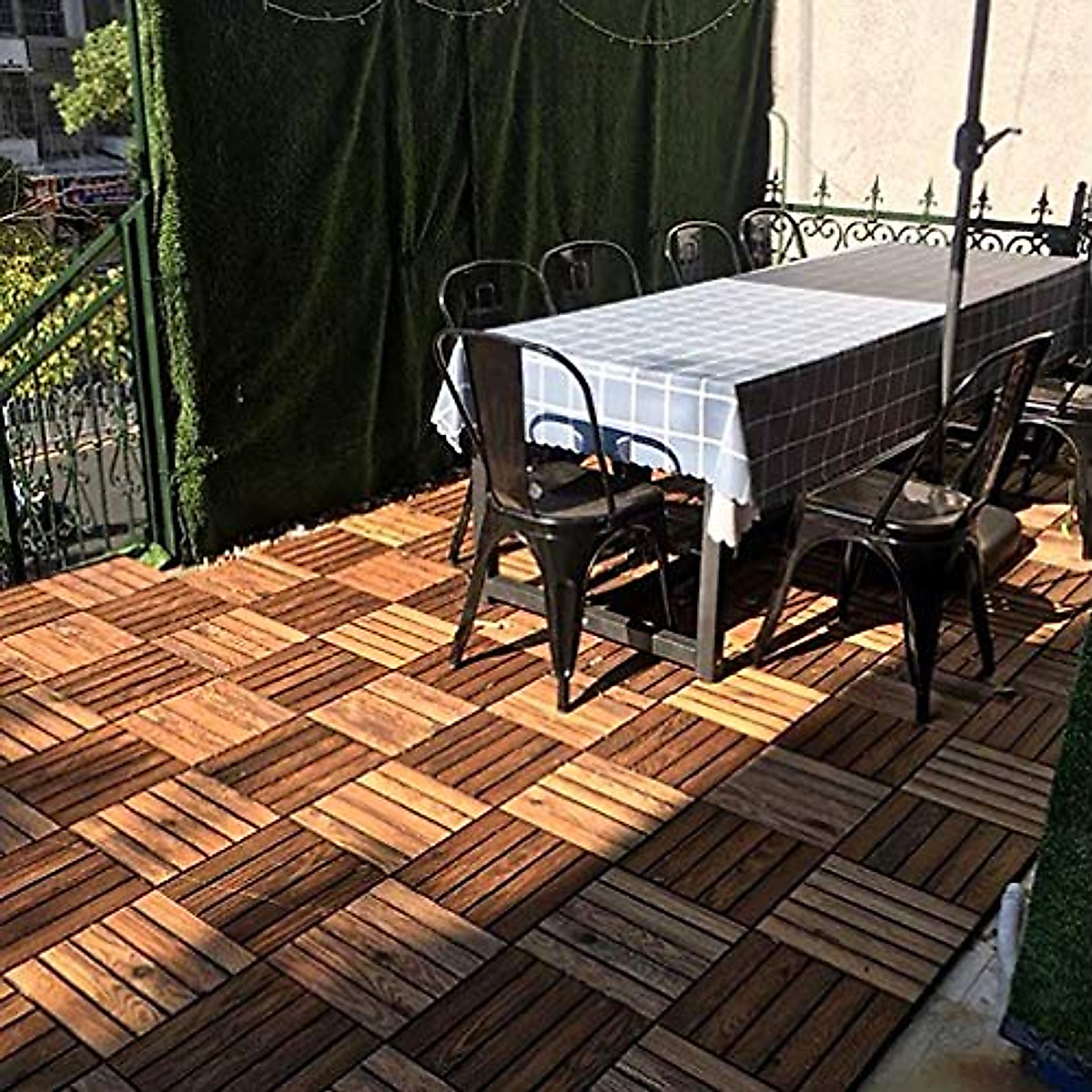 FDW Chairs Metal Stackable Restaurant Dining Chair 18" Seat Height Bar Chairs Indoor/Outdoor Tolix Side Metal Kitchen Trattoria Chairs Set of 4