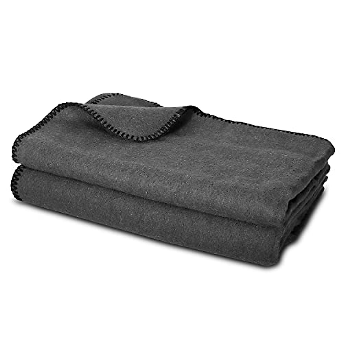 Jmr Usa Inc. Military Wool Blanket for Camping, Emergency and Everyday Use, Fire Retardant Extra Thick and Warm Outdoor Wool Blanket, 80% Wool, Grey, Size 66X90.