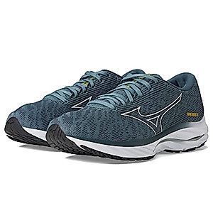 Mizuno Men's Wave Rider 26 | Neutral Running Shoe | Goblin Blue/Vaprous Grey | US 10.5