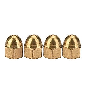 Brass Acorn Nut Kit Dome Brass Hex Acorn, M5 Brass Acorn Nuts Head Cap Hex Nuts Set Vehicle Fasteners (M3(20PCS))