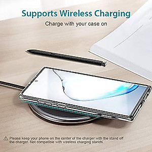 ESR Metal Kickstand Compatible with Galaxy Note 10 Plus Case, Vertical and Horizontal Stand, Reinforced Drop Protection,Flexible TPU Case for Samsung Galaxy Note 10+ / 10 Plus / 5G 6.8" (2019),Clear