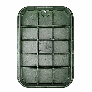 NDS 113BC1PK 14 in. X 19 in. Rectangular Standard Series Valve Box and Cover, 12 in. Height, Irrigation Control Valve Lettering, Black Box, Green Overlapping Cover, Black/Green