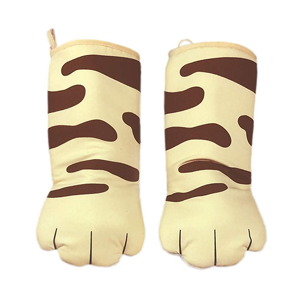 Oven Mitts Kitchen Cooking Baking Heat Resistant Cat Glove, 1 Pair Claw