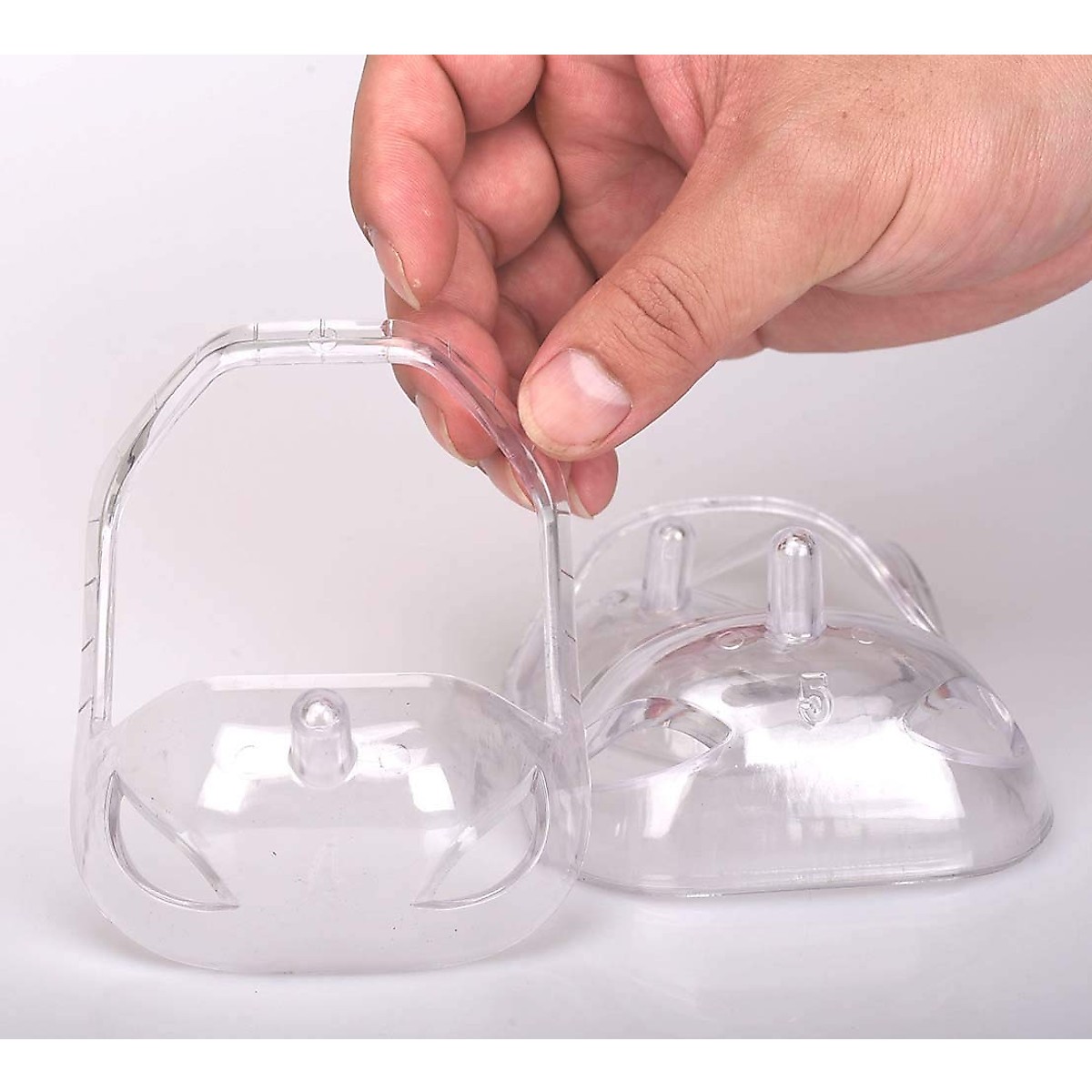 RIMOL Beard Shaper Goatee Mustache Grooming Tool Face Hair Styling Template for Man - Transparent - 5 PCS/Set (Transparent)