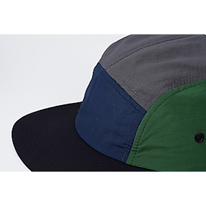 CLAPE 5 Panel Hat for Men, Curved Brim UPF50+ Sun Hats Quick Dry Outdoor Sports Running Hat Baseball Cap