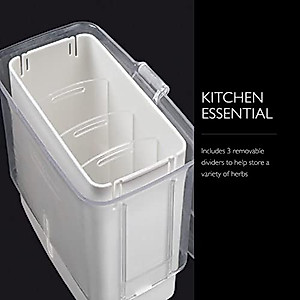 COLE & MASON Fresh Herb Keeper, Container, Clear