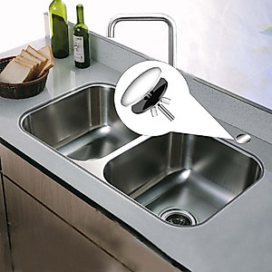 Stainless Steel Kitchen Sink Hole Cover, 2 Inch Faucet Hole Cover Stainless Steel Kitchen Sink Tap Hole Plate Stopper Cover Blanking Metal Plug(Polished Chrome)