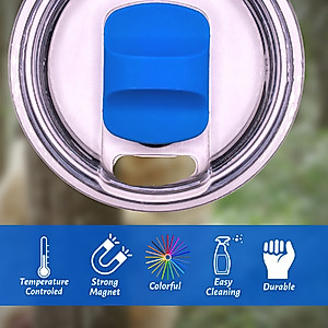 Magnetic slider compatible with Yeti - magnetic slider replacement, compatible with all Yeti magnetic lids (6 pack)