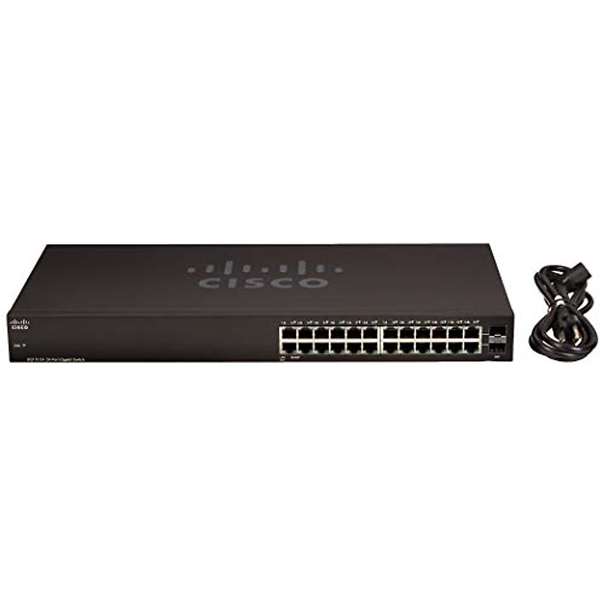 Cisco Refresh SG110-24 Desktop Switch with 24 Gigabit Ethernet (GbE) Ports Plus 2 Combo Mini-GBIC SFP, Small Business Product, Limited Hardware Warranty (SG110-24-NA-RF)