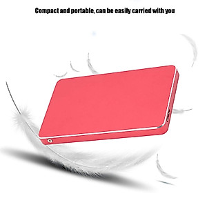 Portable Mobile SSD, USB 3.0 External Solid State Drive, No Noise Fast Hard Drive, Red Solid State Hard Disk for 98SE/ME/2000/XP/Vista/WIN7/WIN8(250GB)
