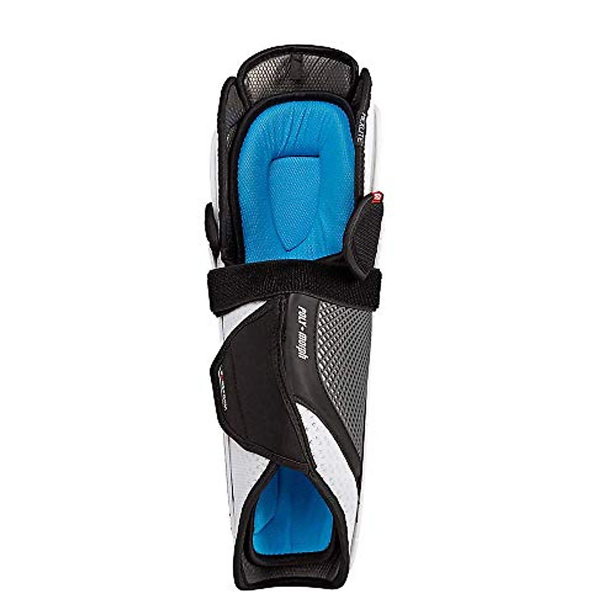 STX HP SG30 SR 13 WE/BE Ice Hockey Surgeon RX3 Shin Guards, 13", White/Blue, 13"