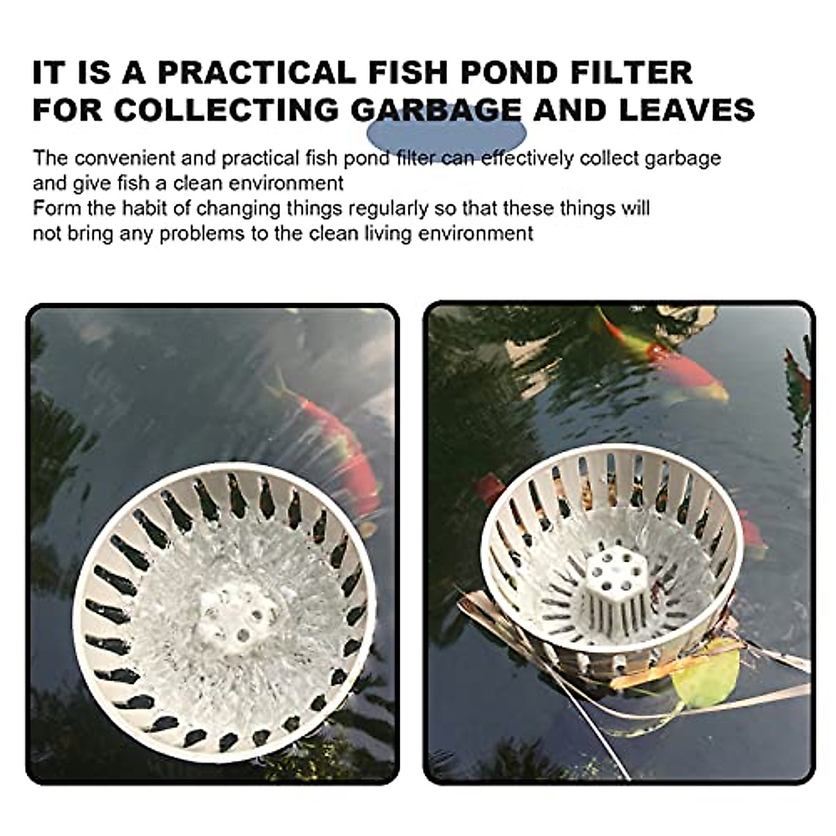 BCOATH 1 pc Tool Strainer Garbage Leaves Outdoor Plastic Garden Tank Collector Leaf Catch Drainage Pond Environmentally Basket Outlet Cleaner Skimmer Cover Sink Tasteless Gare