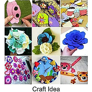 YYCRAFT Stiff Felt Sheets 9 Inch X 12 Inch - 24 Pcs Pack, White(Thickness:1.2mm)