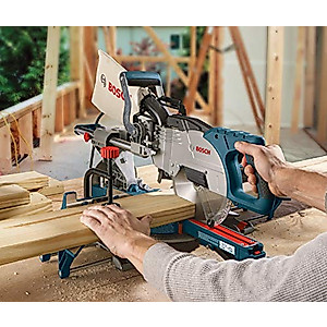 BOSCH CM8S 8-1/2 Inch Single Bevel Sliding Compound Miter Saw, Blue