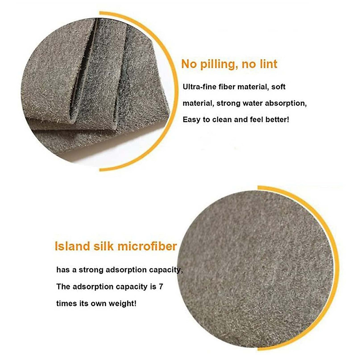 DASHENRAN Thickened Magic Cleaning Cloth, Microfiber Glass Cleaning Cloths, All-Purpose Microfiber Towels, Streak Free Reusable Microfiber Cleaning Rag for Windows,Glass,Car（Black 5Pcs）