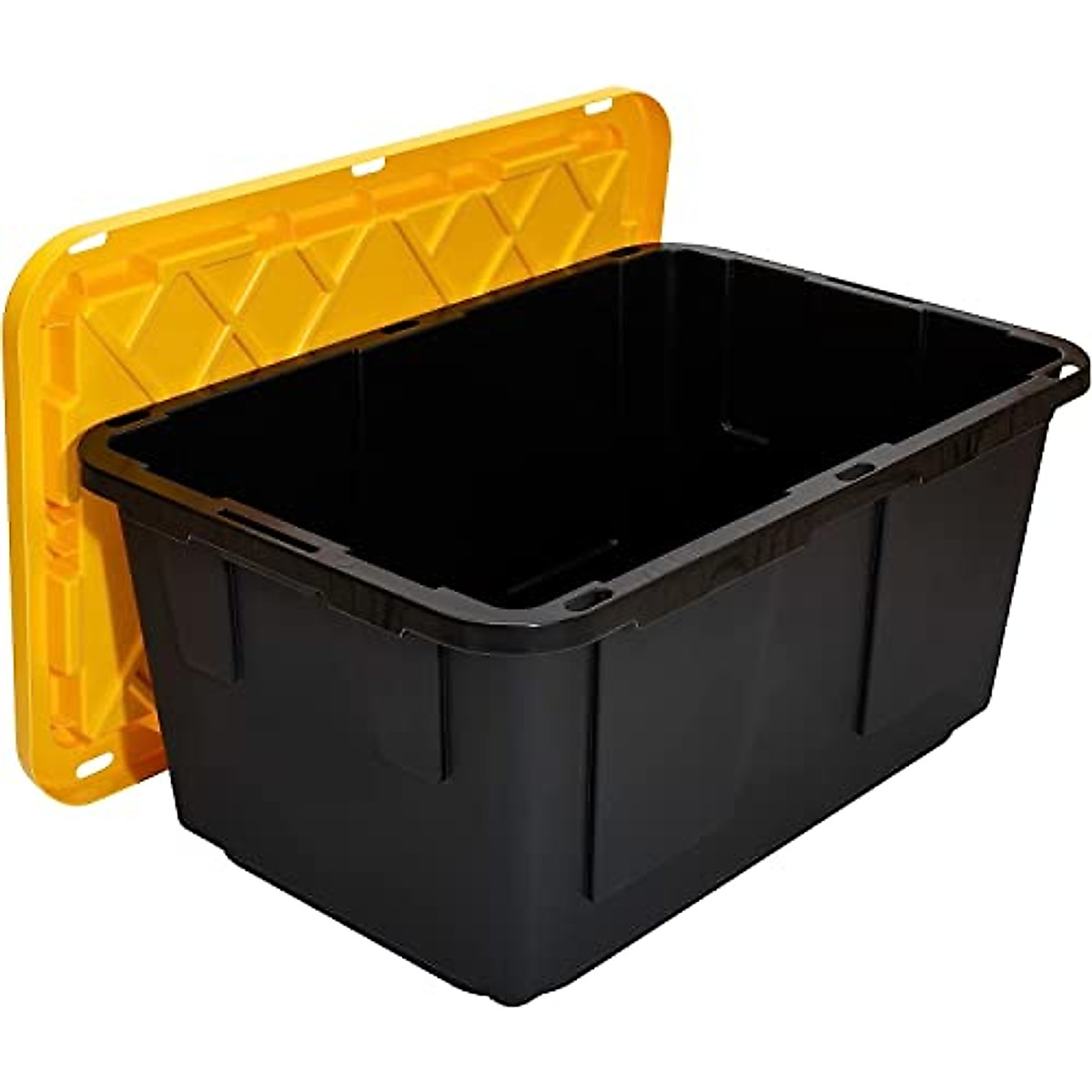 GREENMADE 27 Gallon Black & Yellow Storage Container (1-Pack)