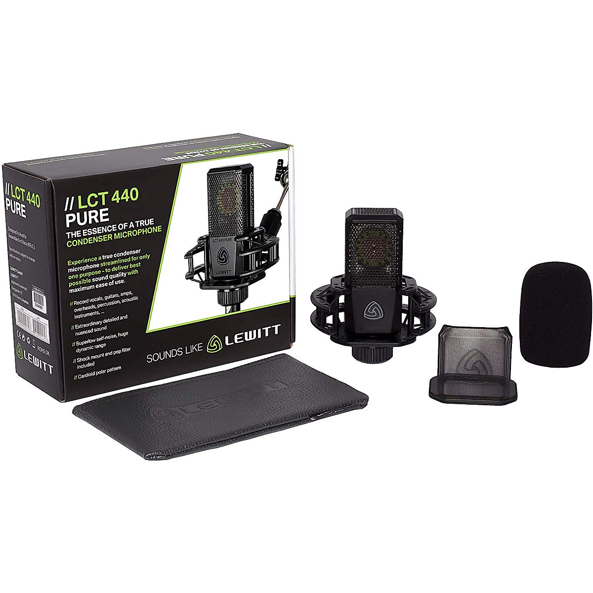 LCT-440-Pure Mic Bundle with Pop Filter and Mic Cable