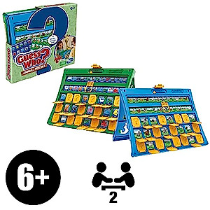 Hasbro Gaming Guess Who? Animal Friends Game, includes 2 Double-Sided Animal Sheets, 2-Player Board Games for Kids, Ages 6+ (Amazon Exclusive)