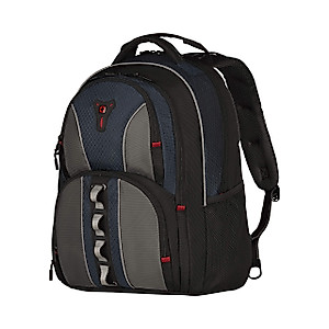Wenger Cobalt Laptop Backpack, Fits 16 Inch Laptop, Men's and Women's, Black/Grey/Blue