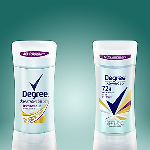 Degree Advanced MotionSense Antiperspirant Deodorant 4 Count 72-Hour Sweat And Odor Protection Sexy Intrigue Antiperspirant Deodorant For Women With MotionSense Technology 2.6oz