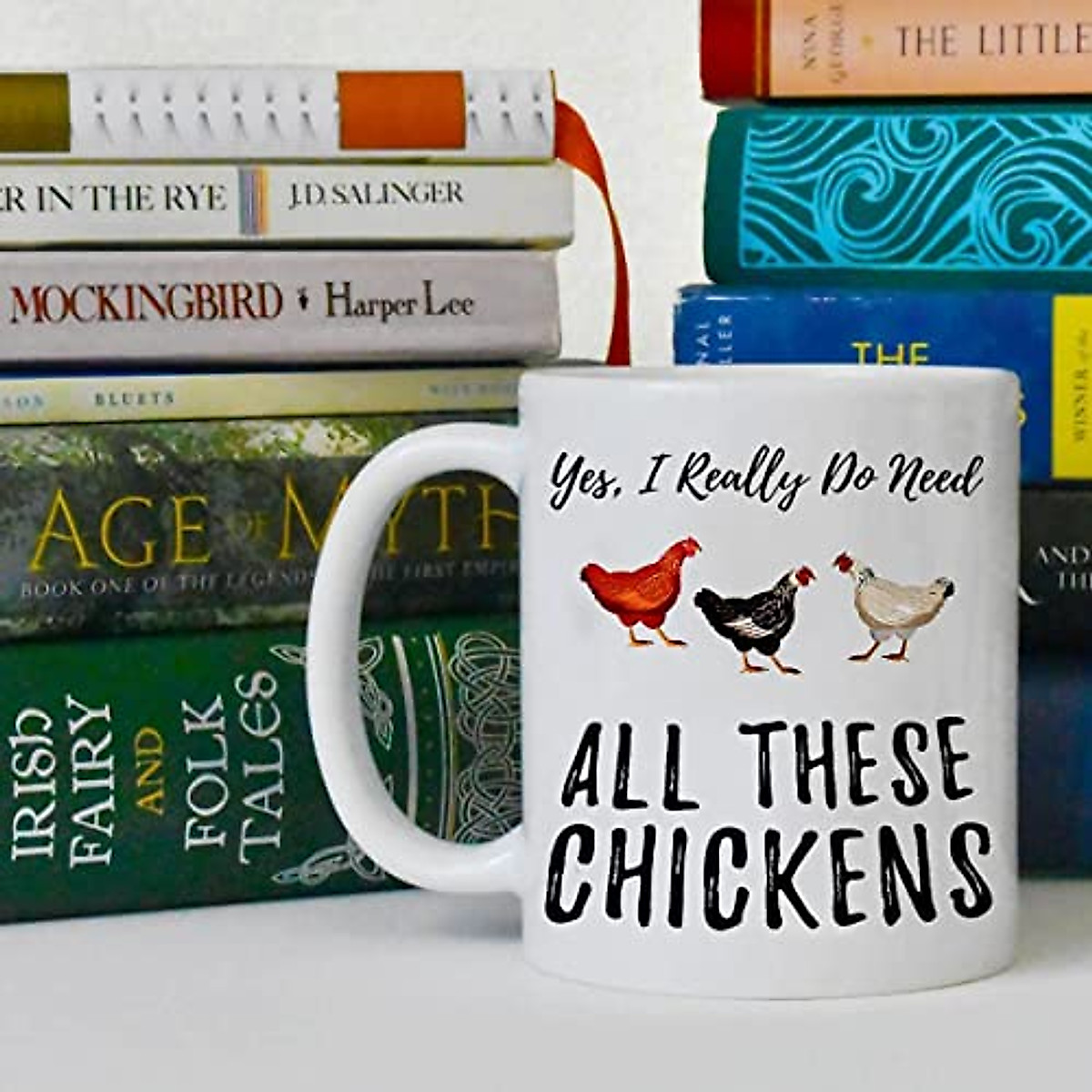 Funny Coffee Mug Funny Chicken Coffee Mugs. Yes I Really Do Need All These Chickens. white 11 Oz Mug for a Farmer of That Crazy Chicken Lady in You. Gift idea for Men and Women.