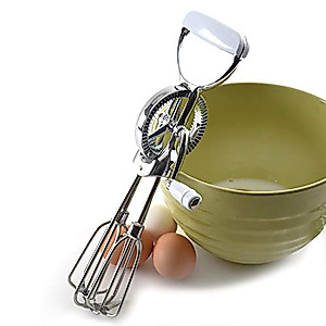 Norpro Egg Beater Classic Hand Crank Style 18/10 Stainless Steel Mixer 12 Inches