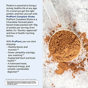 Gundry MD® Pro Plant Complete Shake™ High-Fiber Plant Protein Blend, 20 Servings (Chocolate)