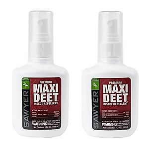 Sawyer Products SP5432 Picaridin Insect Repellent Spray, 20", Pump, 3-Ounce, Twin Pack & SP7142 Premium Maxi DEET, 100" DEET Insect Repellent, Pump Spray, 4-Ounce, Twin Pack
