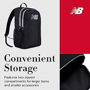 Concept One New Balance Laptop Backpack, Travel Computer Bag for Men and Women, Black, 19 Inch