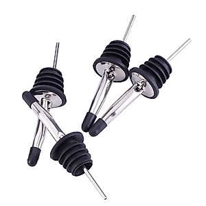 eBoot 150 Pack Pour Spot Caps Pourer Covers Liquor Caps Bottle Spout Dust Protection for Liquor Bottles, Black