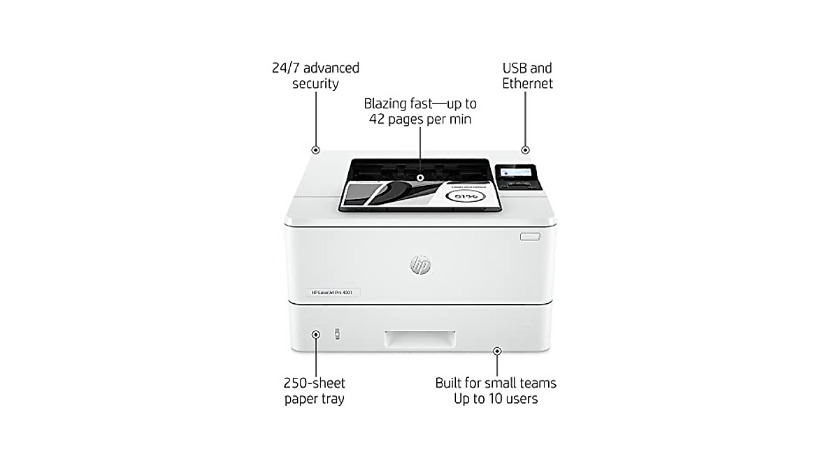 HP LaserJet Pro 4001n Printer - Fast, Secure & Cost-Effective