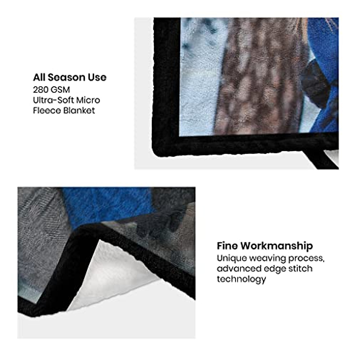 DIYKST Couples Gifts Personalized Photo Blanket for Boyfriend and Girlfriend Custom Valentines Day Blankets Gifts for Boyfriend Husband-4 Sizes