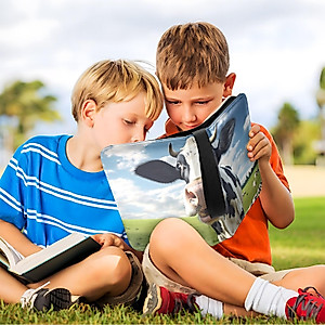 PYBUG Highland Cow Trading Card Binder with Nylon Strap 4-Pocket Waterproof PU Leather Card Collection Binder for 400 Cards Sturdy Card Holder Folders for Game Cards,Sports Cards