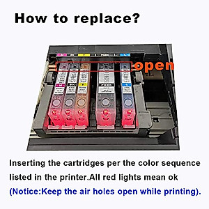 INKWAY Pgi-270 Cli-271 Pgi-270XL Cli-271XL Refillable Ink Cartridge Replace for Canon MG6820 MG6821 MG6822 MG5720 MG5721 MG5722 MG7720 TS5020 TS6020 Printer