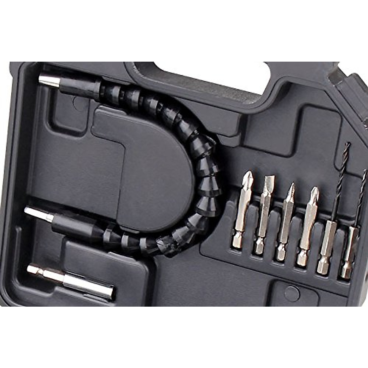 Apollo Tools Lightweight Cordless Screwdriver Set Includes Rechargeable 3.6 Volt Li-ion Screwdriver and 45 Piece Accessory Set in Black Carrying Case- Pink Ribbon- Pink - DT4944P