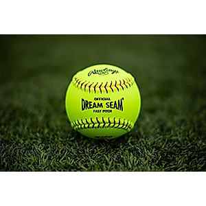 Rawlings | Official DREAM SEAM Fastpitch Softballs | 12" USA / ASA NFHS | C12RYLAH | 12 Count