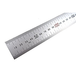 Shinwa H101-E 600 mm Rigid "Zero Glare" Metric Machinist Ruler/Rule Scale .5 mm & mm