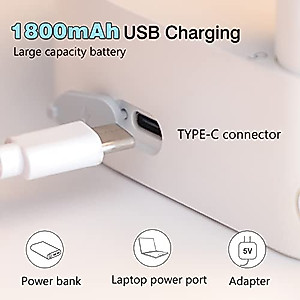 Desktop Water Dispenser for 5 Gallon Bottle & Universal Bottles, Electric Water Pump Portable USB Charging Automatic Drinking Water Jug Bottle Dispenser for Home Office (White)