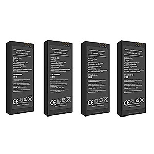 gifi power 4pcs x 1100mAh Batteries for Ryze Tech DJI Tello Drone (Black)