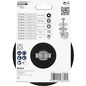 Bosch Professional 2608601713 Support Plate Hard X-Lock Diameter 115 mm