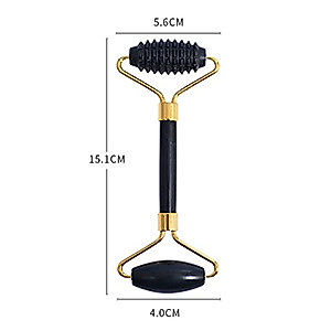 Beaupretty Massage Roller Massagers 2pcs Facial Roller Jade Face Massager Obsidian Eyes Cheeks Forehead Neck Skin Care Tool for Reduce Wrinkles Puffiness Massagers Skin Care Tools