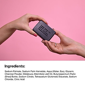 Carbon Theory | Charcoal & Tea Tree Oil Facial Cleansing Bar in Resealable Travel Pack | 100g