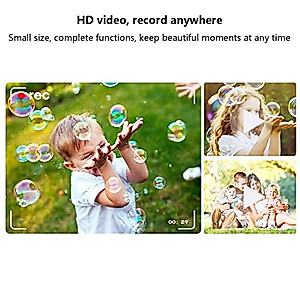 Kids Camera Toys for Boys and Girl, Kids Digital Video Camera for Children with Shockproof Soft Cover, Best Christmas Birthday Gifts for Boys Girls ( Color : Blue , Memory card : With 8g memory card )
