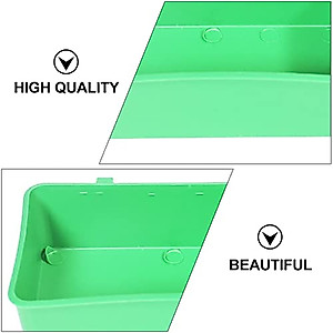 BCOATH Bird Cage 4 pcs Conure Accessories Shower Accessory Decor Hanging Bath Supplies Container Parakeet Cockatiel Pet Parrot for Bowl Tub Brid Green Feeding Plastic Cage Bathtubs Bird Bird Feeder